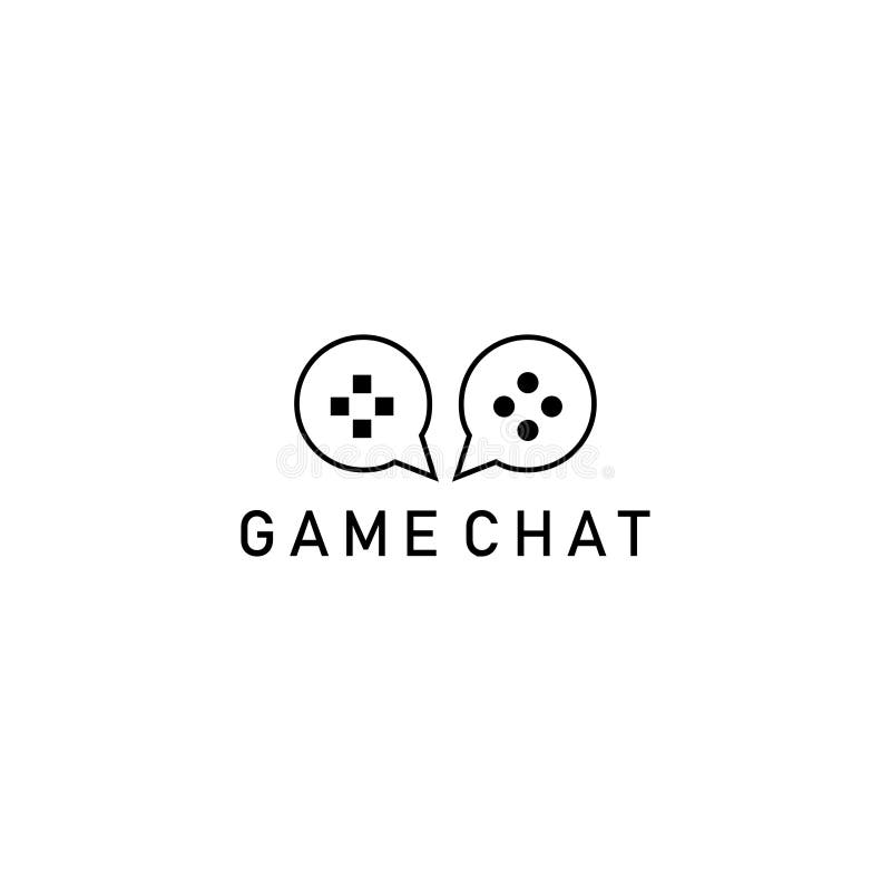 Game Chat Logo Design Vector Illustration Stock Vector - Illustration ...