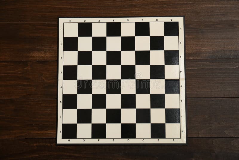 Game Checkerboard on Wooden Table, Top View Stock Photo - Image of desk ...