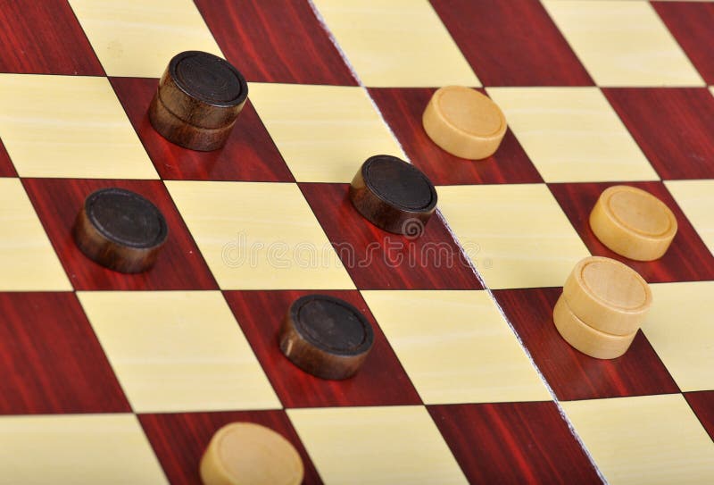 The game of checkers stock photo. Image of dams, competition - 23904226