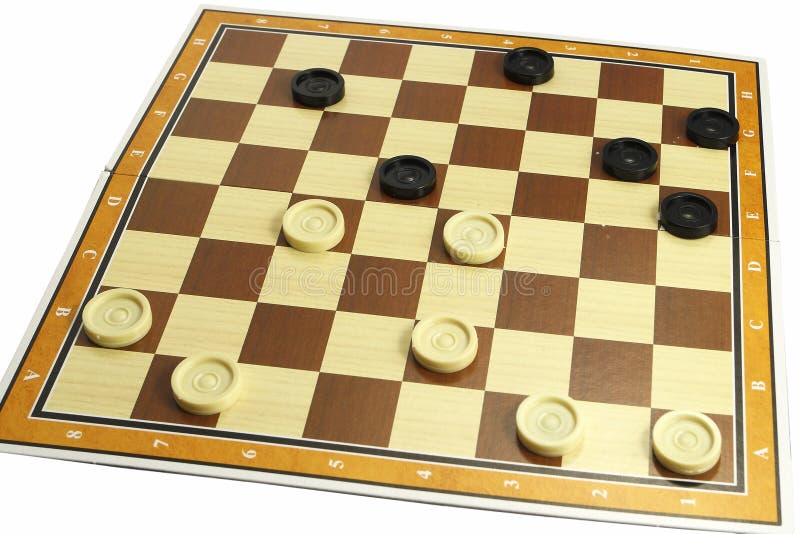 A Game of Checkers or Draughts Stock Image - Image of games, clipart ...