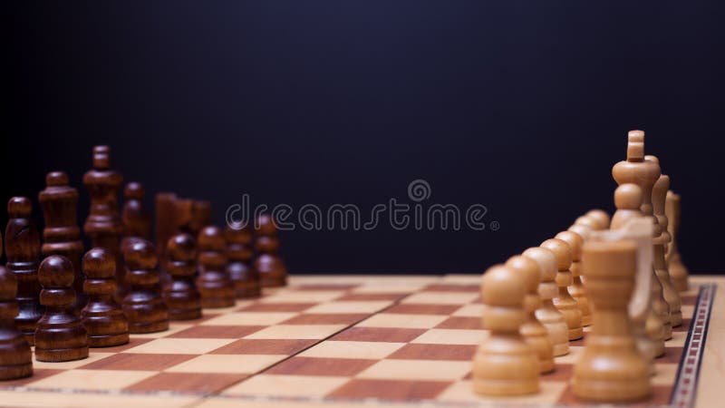 A Game of Chess, the Beginning of a Chess Game Two Sides Opposite Each ...