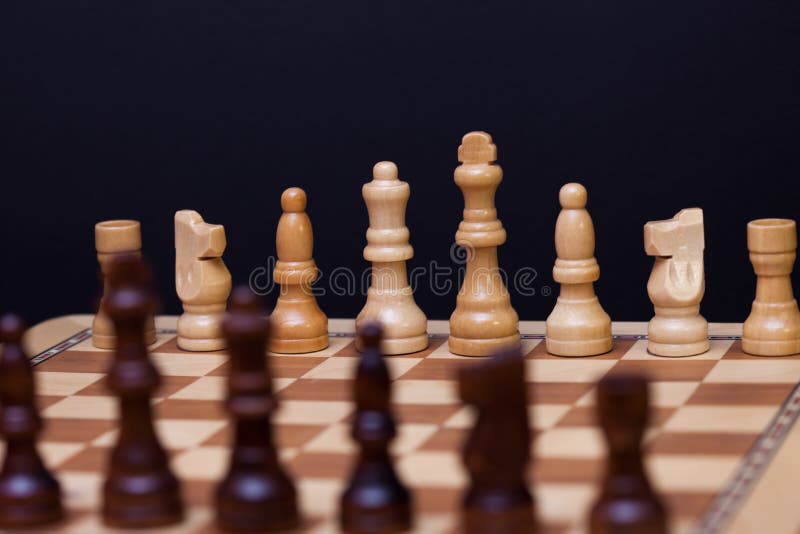 A Game of Chess, the Beginning of a Chess Game Two Sides Opposite Each ...