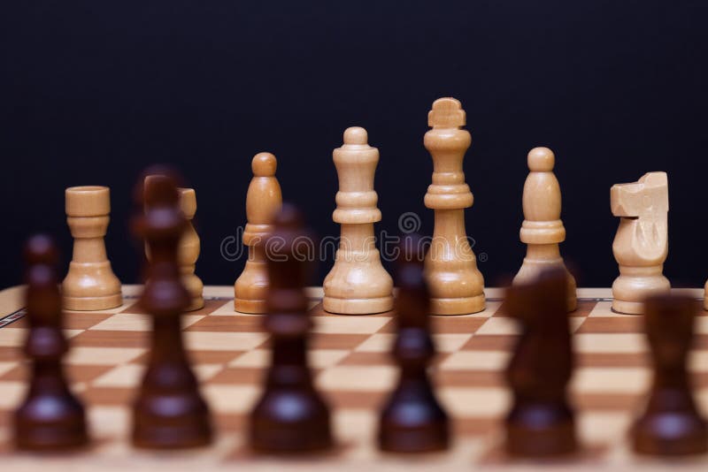 A Game of Chess, the Beginning of a Chess Game Two Sides Opposite Each ...
