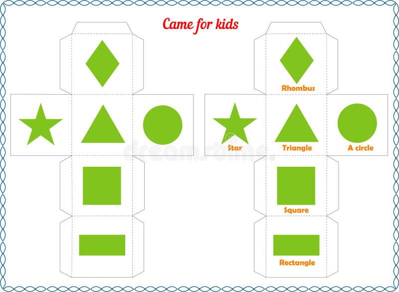 Game for Children. Collect the Cube Stock Vector - Illustration of ...