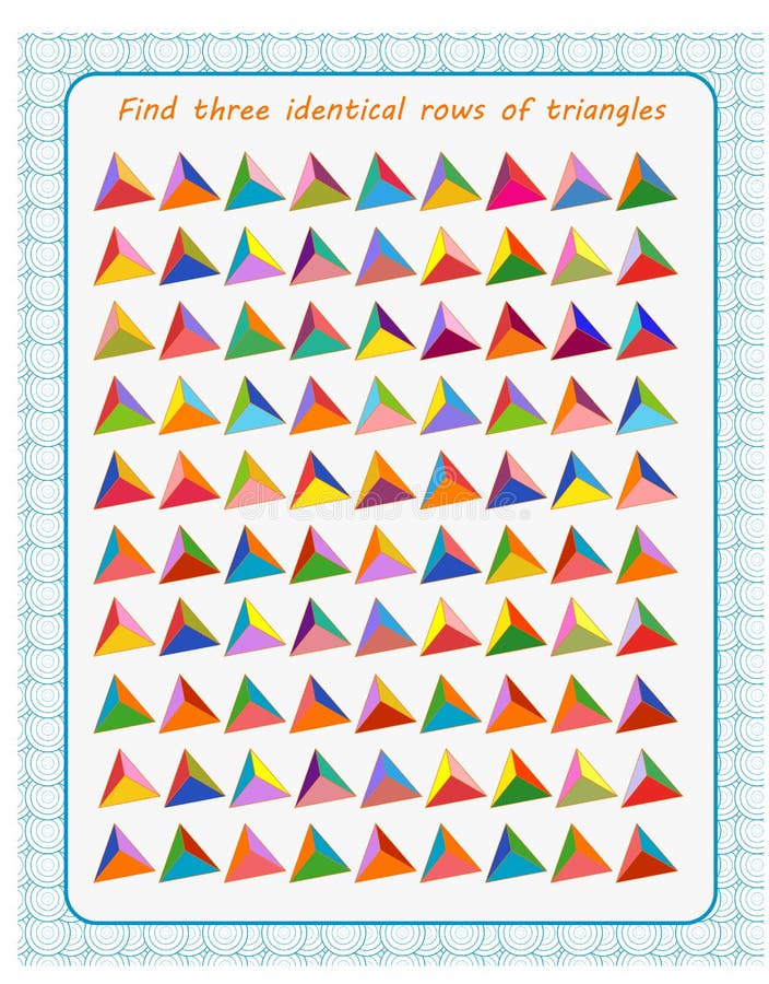 A Game for Children. Development of Attention Stock Image - Image of ...