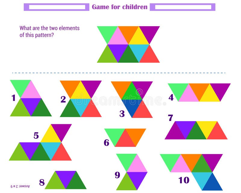 A Game for Children. Development of Attention, Thinking, Memory Stock ...