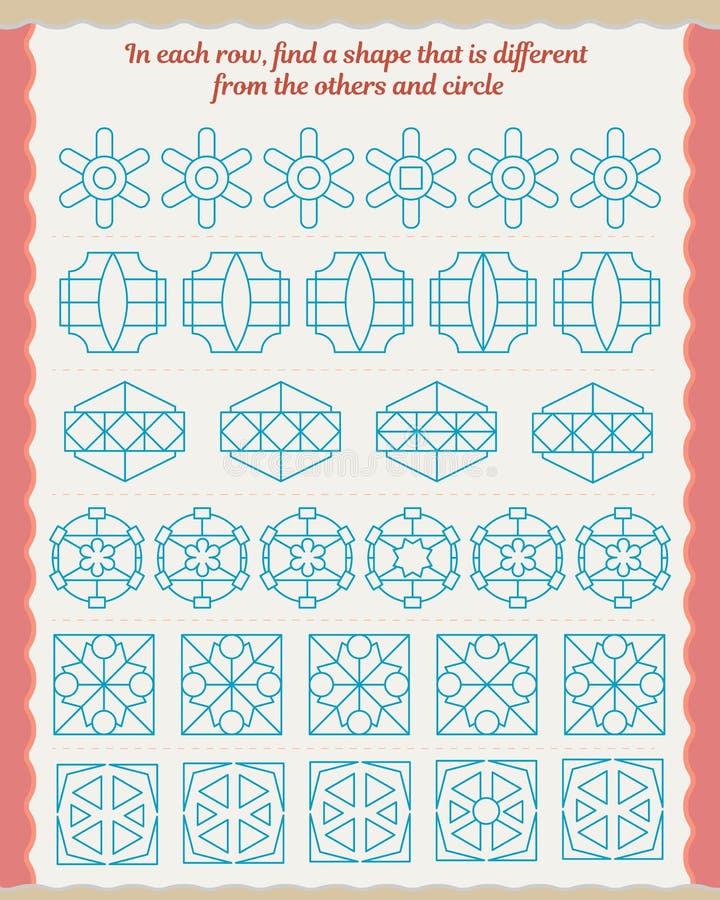 Memory Game for Children. the Set Includes Cards with Patterns Stock ...