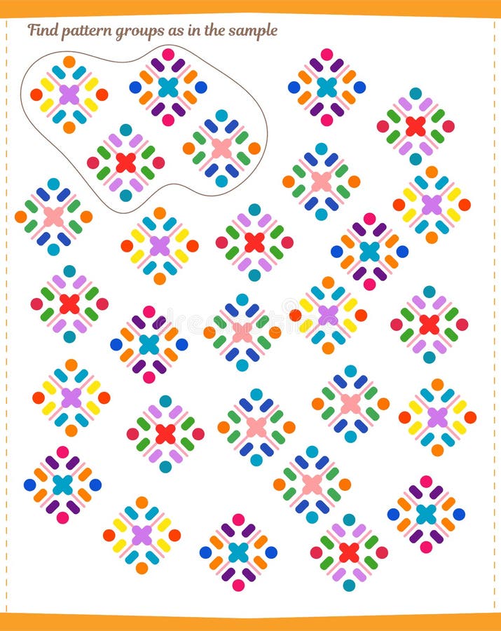 A Game for Children. Find All Groups of Patterns Specified in the ...