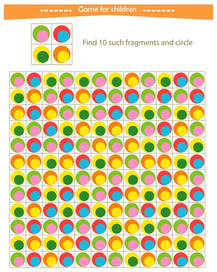 A Game for Children. Find the Shapes Stock Vector - Illustration of ...