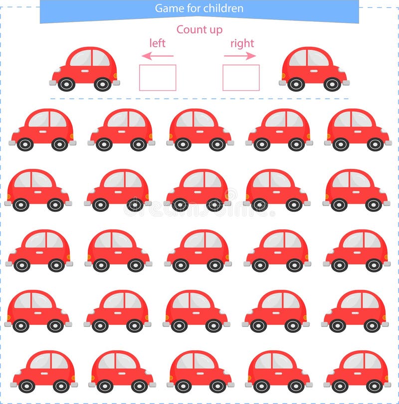 A Game for Children. Orientation in Space Stock Vector - Illustration ...