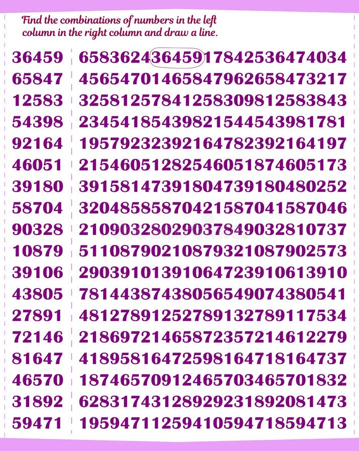 A Game for Children. Study Sheet Stock Vector - Illustration of ...