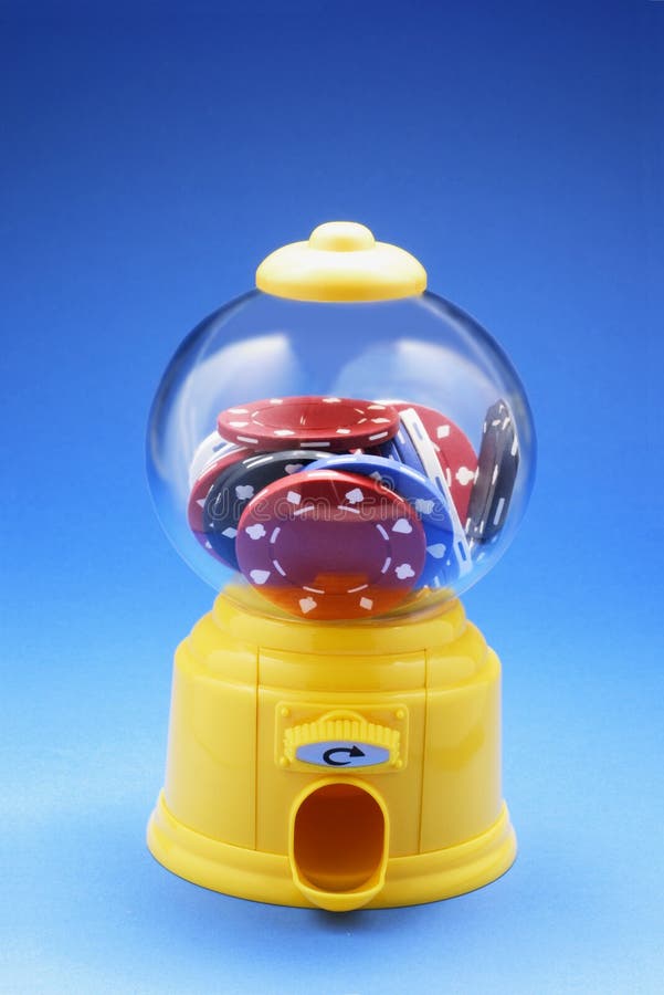 Game Chips in Bubblegum Machine Stock Photo - Image of objects ...