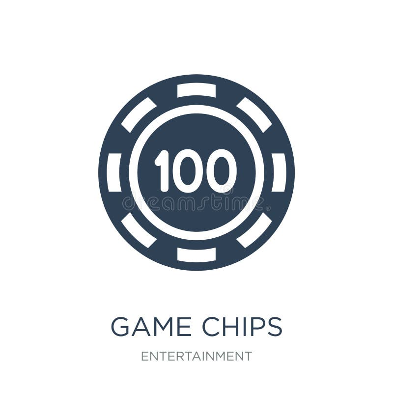 Game Chips Icon in Trendy Design Style. Game Chips Icon Isolated on ...