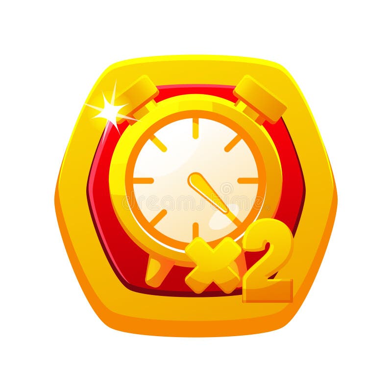 Game Clock or Time Icon. Double or Add the Time Icon. Vector Graphic ...