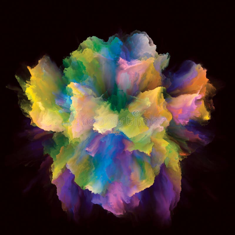 Game of Color Splash Explosion Stock Illustration - Illustration of ...