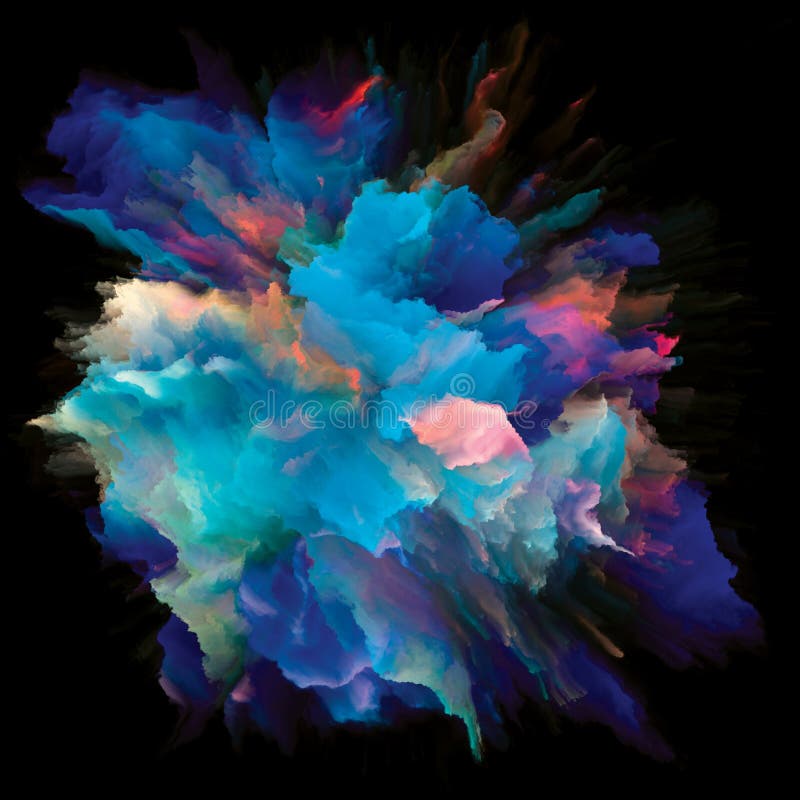 Game of Color Splash Explosion Stock Illustration - Illustration of ...