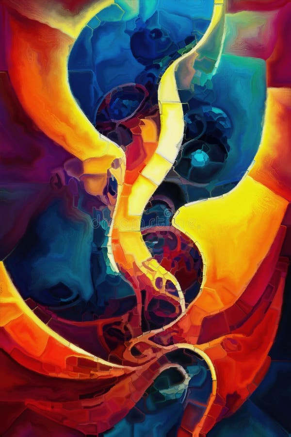 Game of Colored Forms stock illustration. Illustration of imagination ...