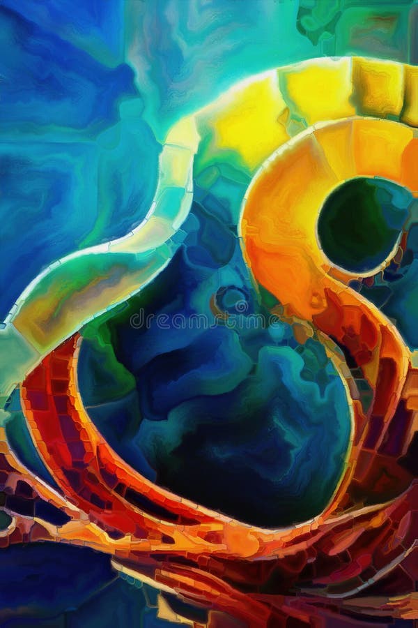 Game of Colored Forms stock illustration. Illustration of expressionism ...