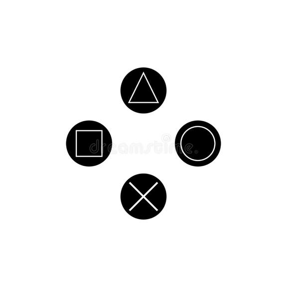 Game Console Button Icon Logo Vector Design Stock Vector - Illustration ...