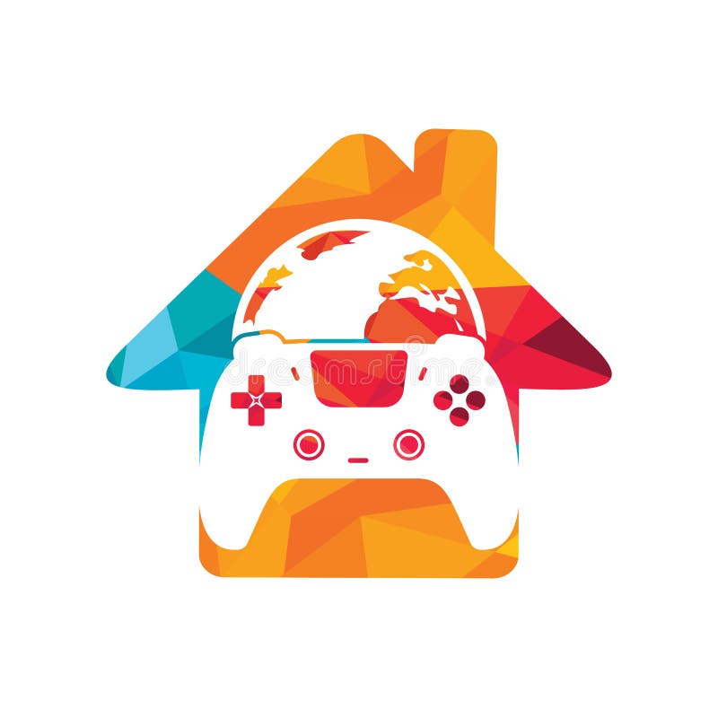 Game World Vector Logo Design. Globe and Game Console Vector Icon Logo ...