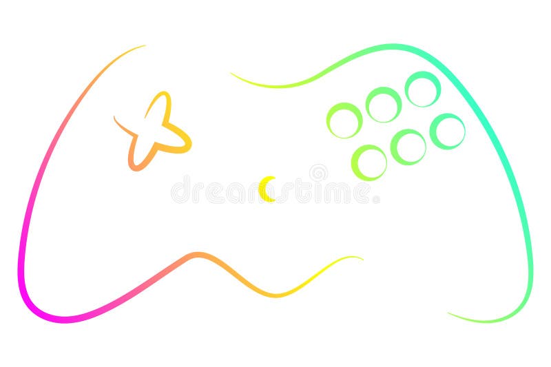 Game Console Gradient Icon. Modern Abstract Video Game Symbol Stock ...