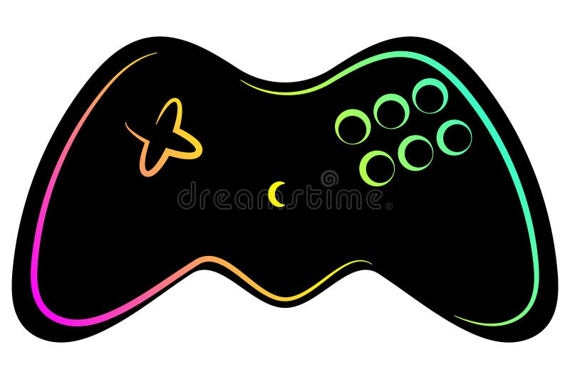 Game Console Gradient Icon. Modern Abstract Video Game Symbol Stock ...