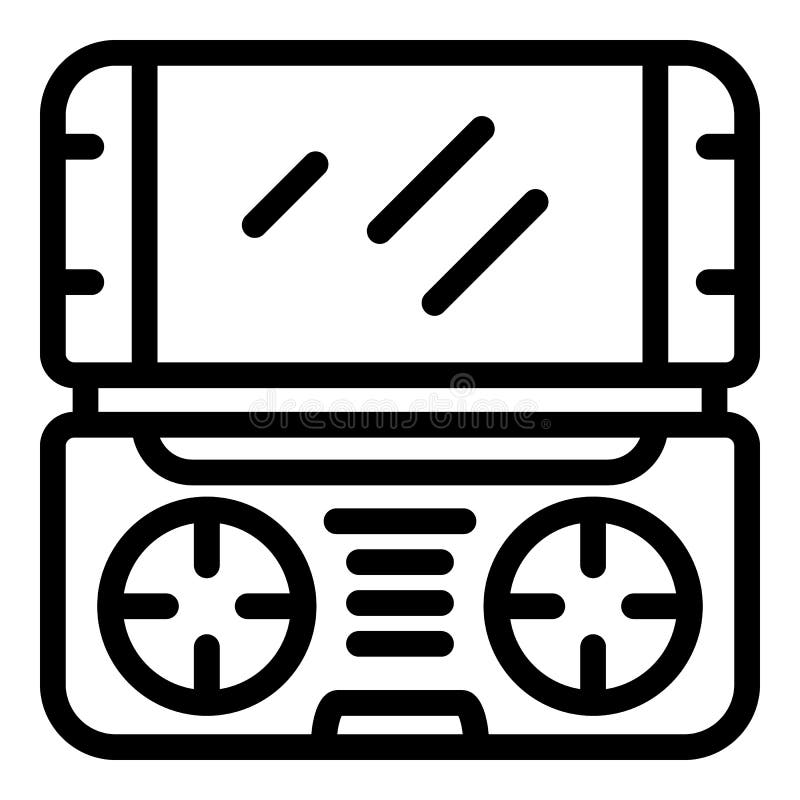 Game Console Icon, Outline Style Stock Vector - Illustration of ...