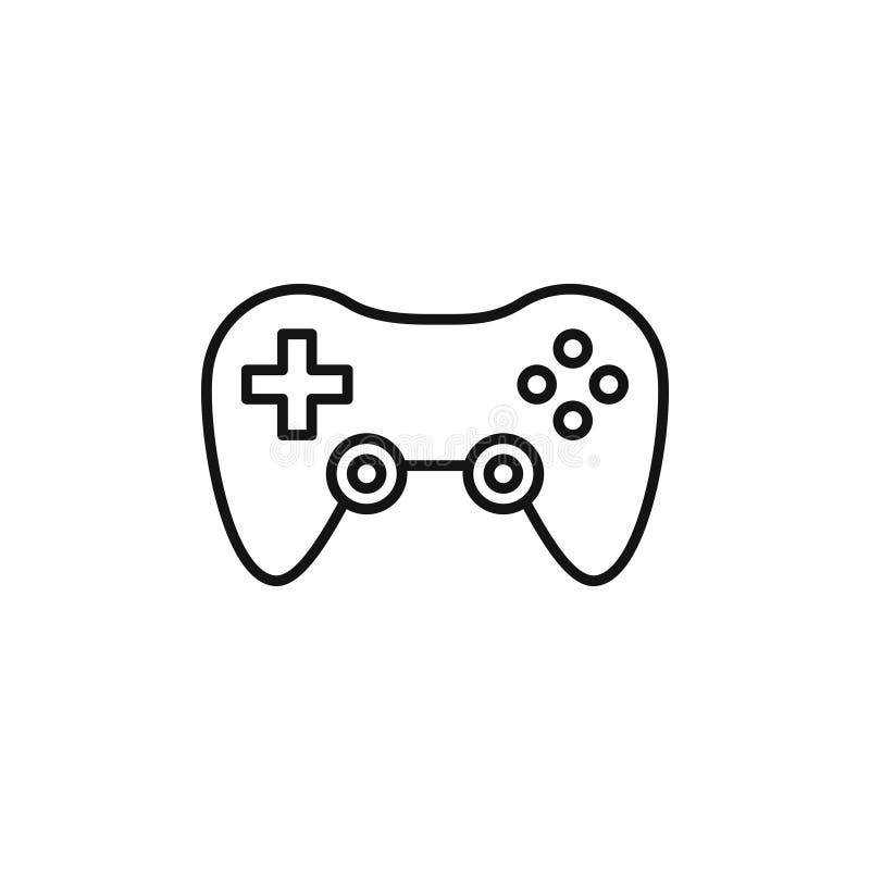 Game Console Icon Symbol on White Background Stock Vector ...