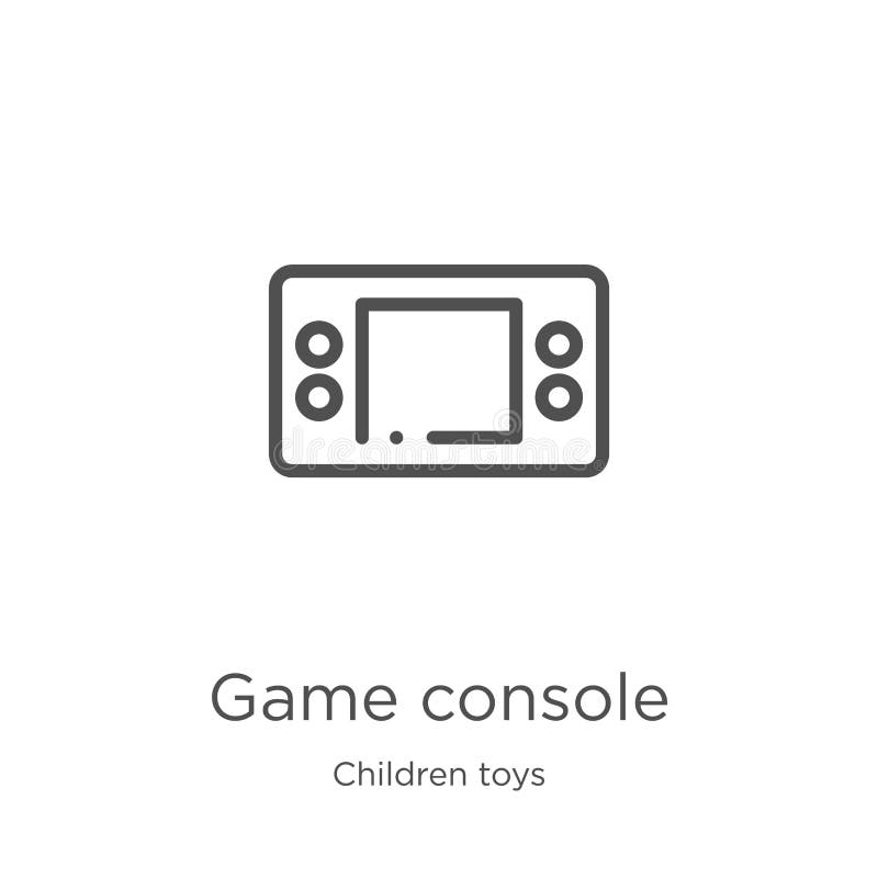 Game Console Icon Vector from Gaming Collection. Thin Line Game Console ...