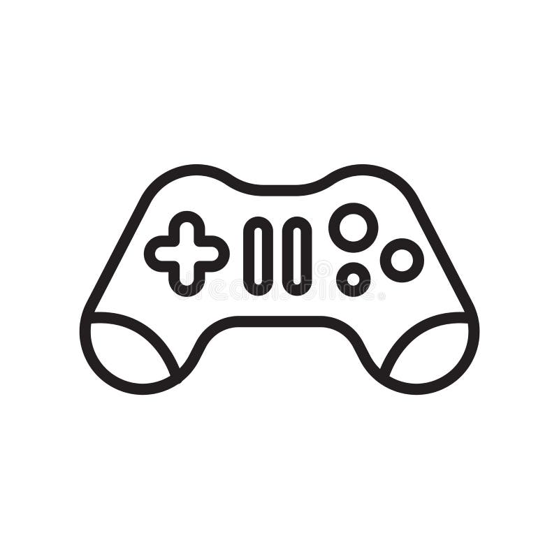 Game Console Icon Vector Sign and Symbol Isolated on White Background ...