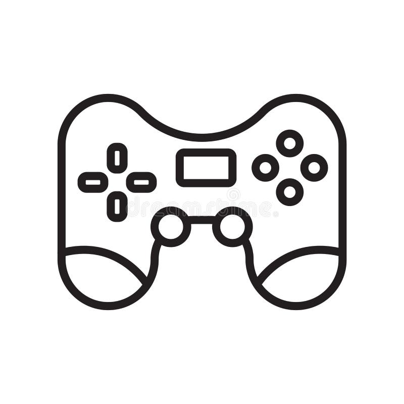 Game Console Icon Vector Sign And Symbol Isolated On White Background ...