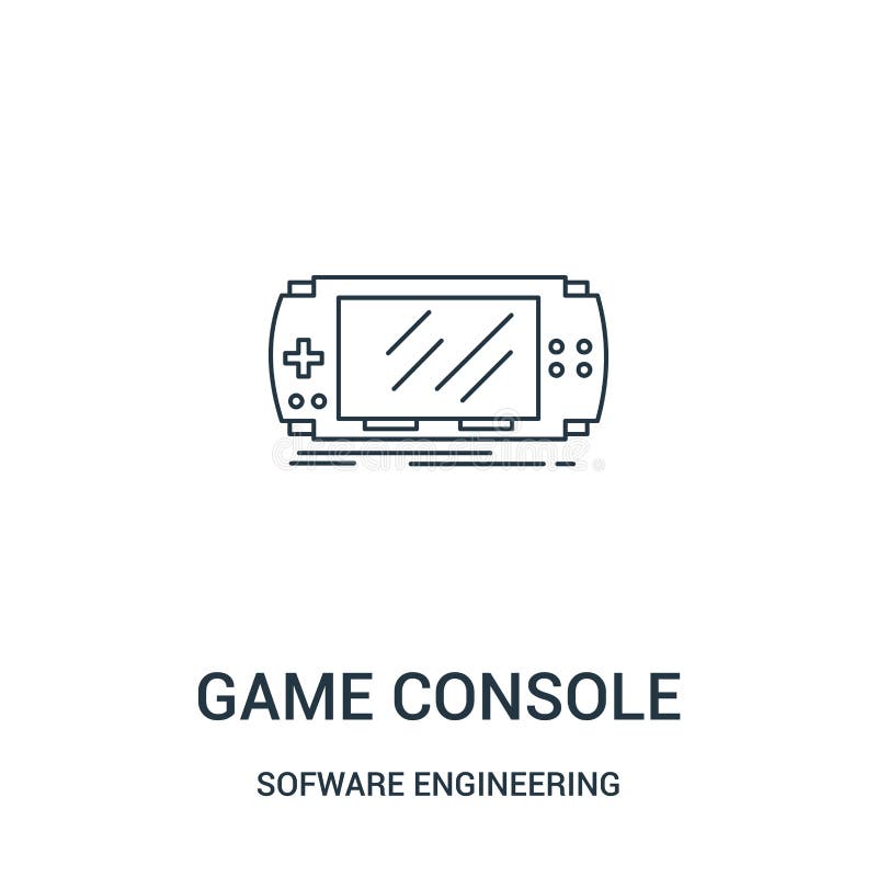Game Console Icon Vector from Sofware Engineering Video Gaming ...