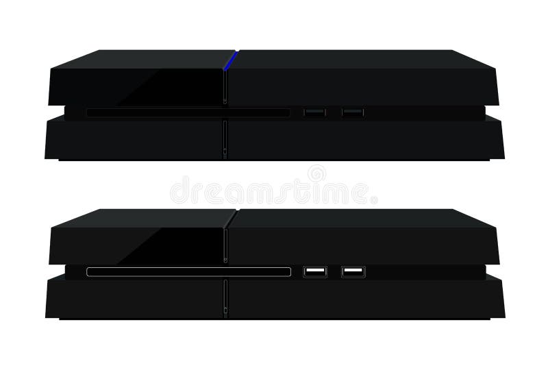 A New Generation Game Console in Vector on a White Background.Game ...