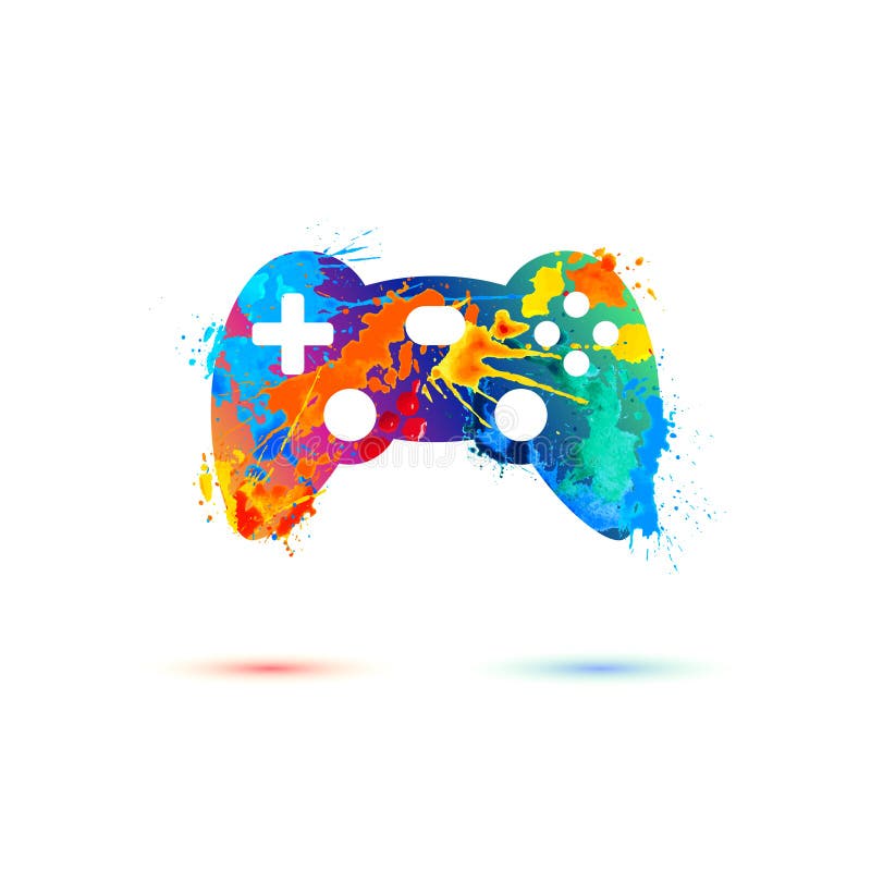 Watercolor Game Control Stock Illustrations – 74 Watercolor Game ...