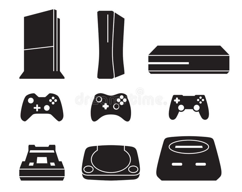 Console Silhouette Stock Illustrations – 1,576 Console Silhouette Stock ...