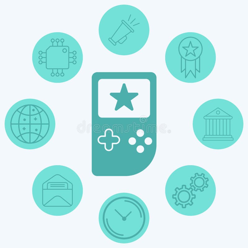 Game Console Vector Icon Sign Symbol Stock Illustration - Illustration ...