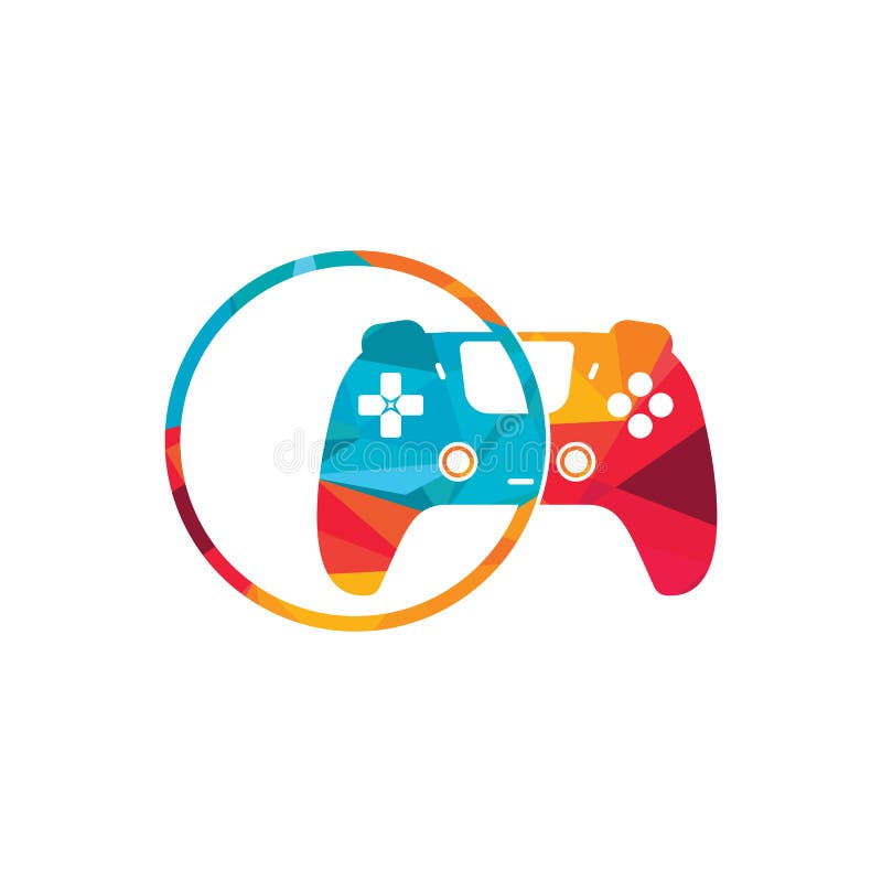 Game Console Vector Logo Design. Video Games Stick Logo Design Template ...