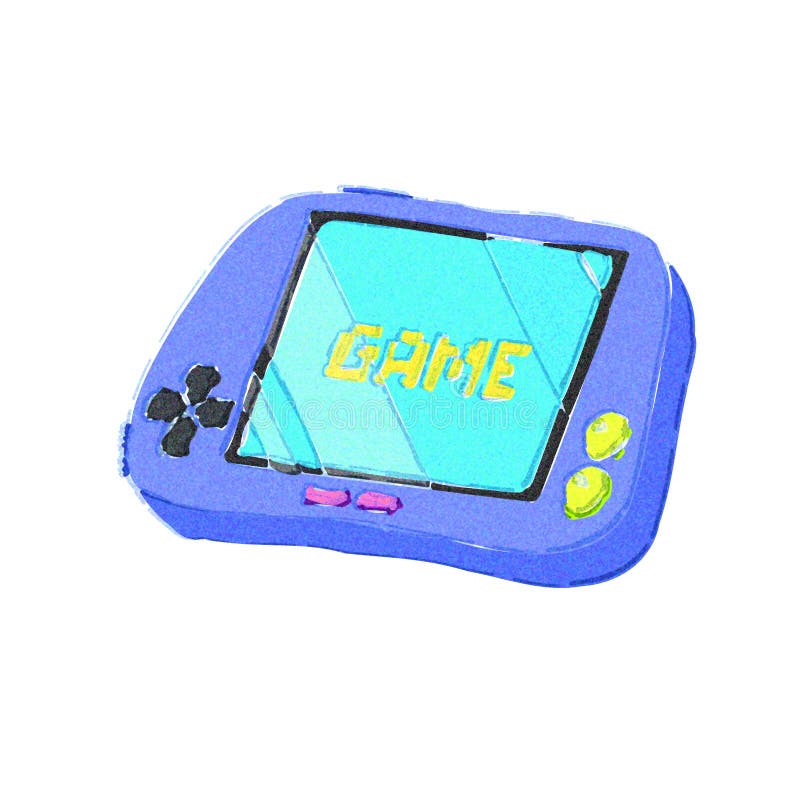 Watercolor Game Console Stock Illustrations – 85 Watercolor Game ...