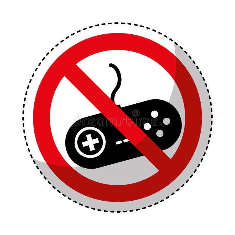Console Game Prohibited Stock Illustrations – 40 Console Game ...