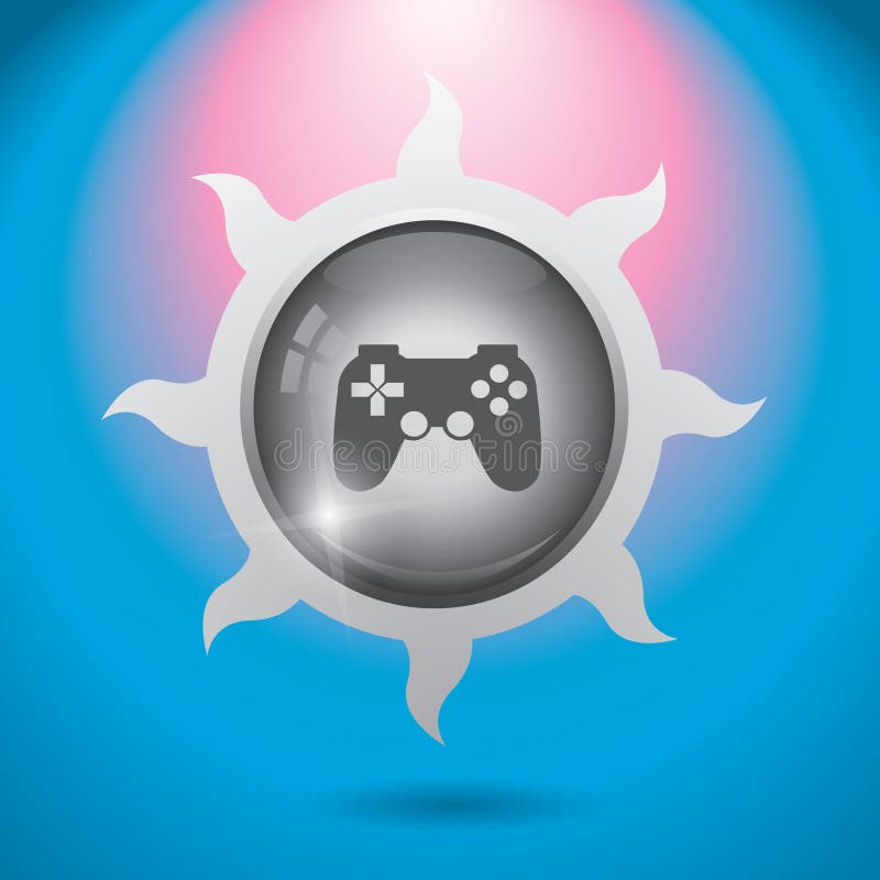 Game Controller Button. Vector Illustration Decorative Design Stock ...