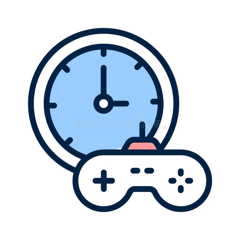 Game Controller and Clock Symbolizing Recreational or Gaming Time Stock ...