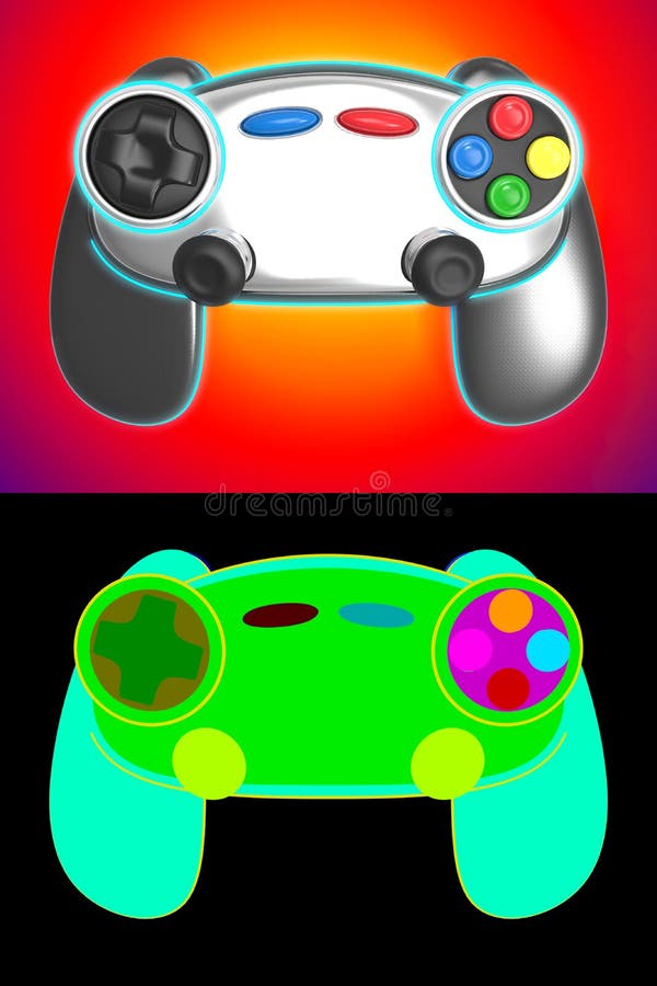 Game Controller Concept Design Stock Illustration - Illustration of ...