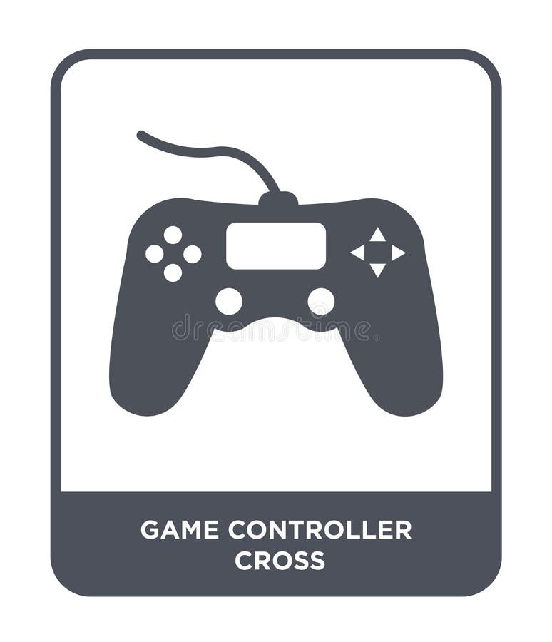 Game Controller Cross Icon in Trendy Design Style. Game Controller ...