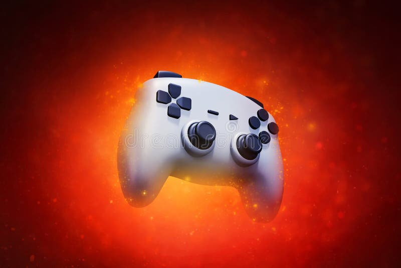 Game Controller on 3d Illustrations Stock Illustration - Illustration ...