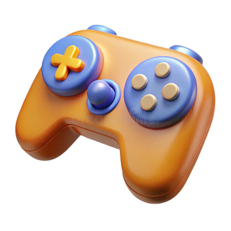 Game Controller 3D Illustration Stock Illustration - Illustration of ...
