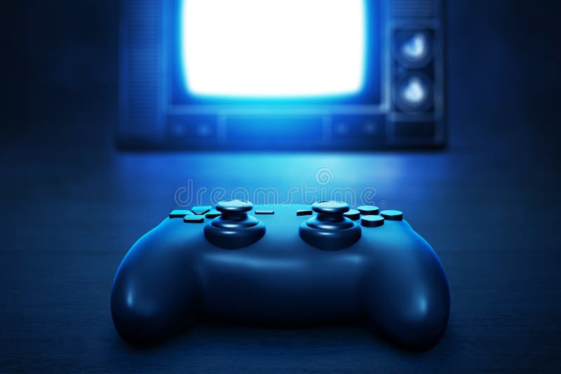 Game Controller on 3d Illustrations Stock Illustration - Illustration ...