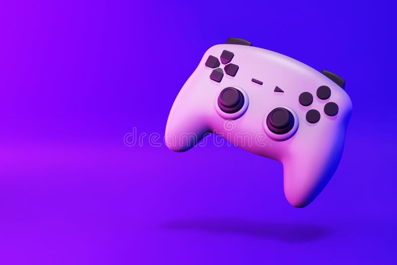 Game Controller on 3d Illustrations Stock Illustration - Illustration ...