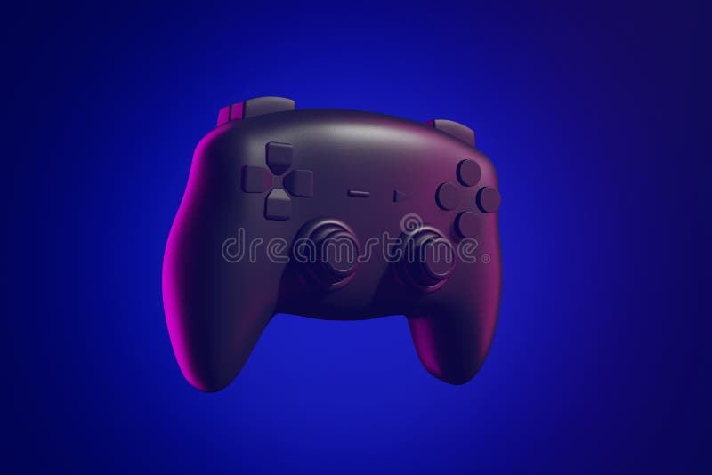 Game Controller on 3d Illustrations Stock Illustration - Illustration ...