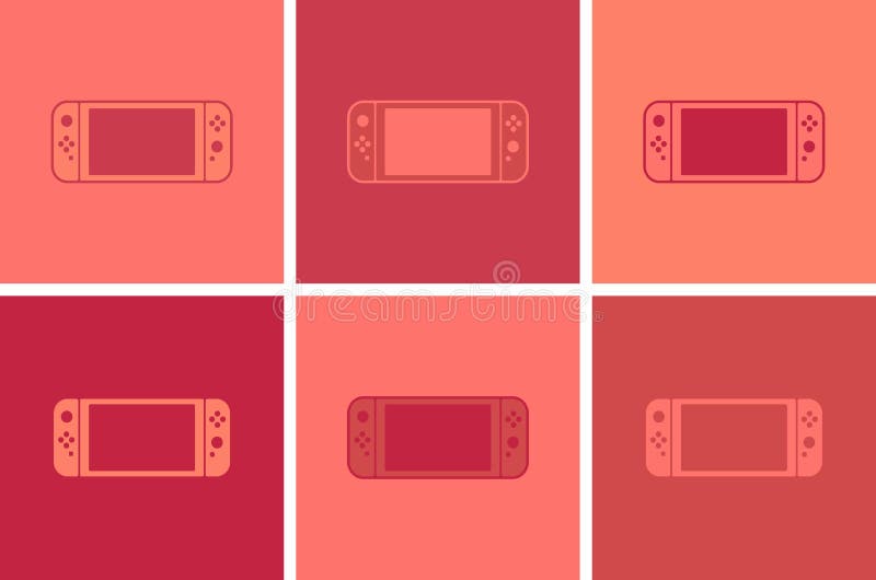Game Controller Design Template Icon. Nintendo Switch. Gamepad. Pop Art ...