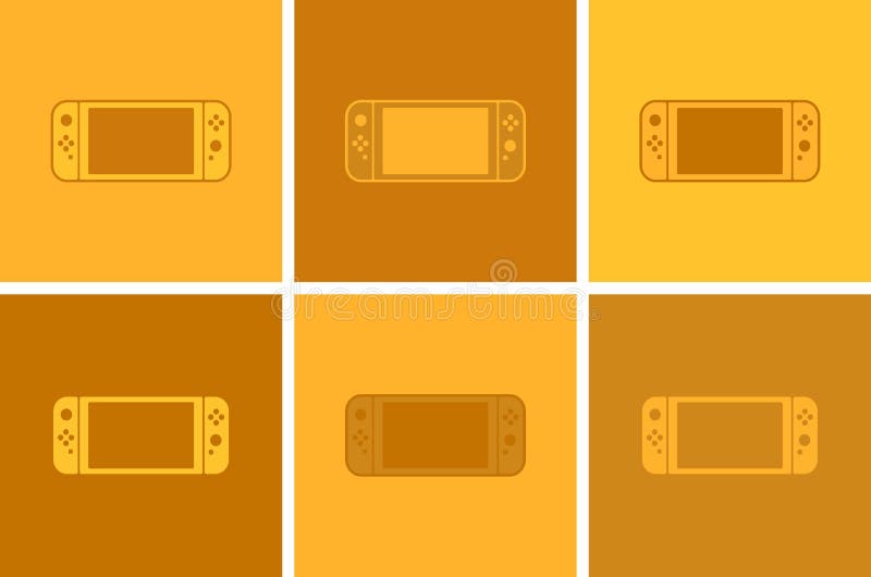 Game Controller Design Template Icon. Nintendo Switch. Gamepad. Pop Art ...